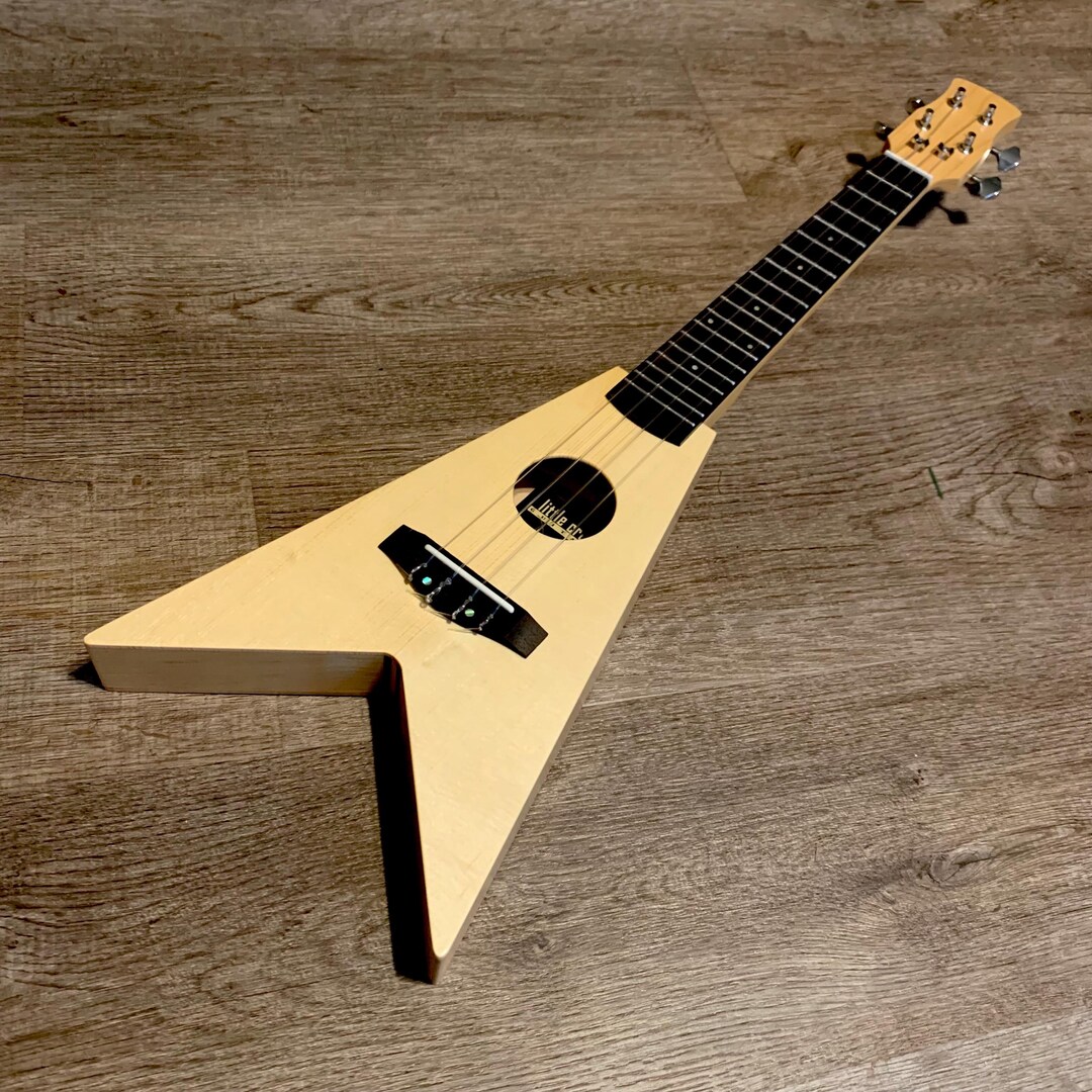 Ukulele- Flying V (maple) - Etsy