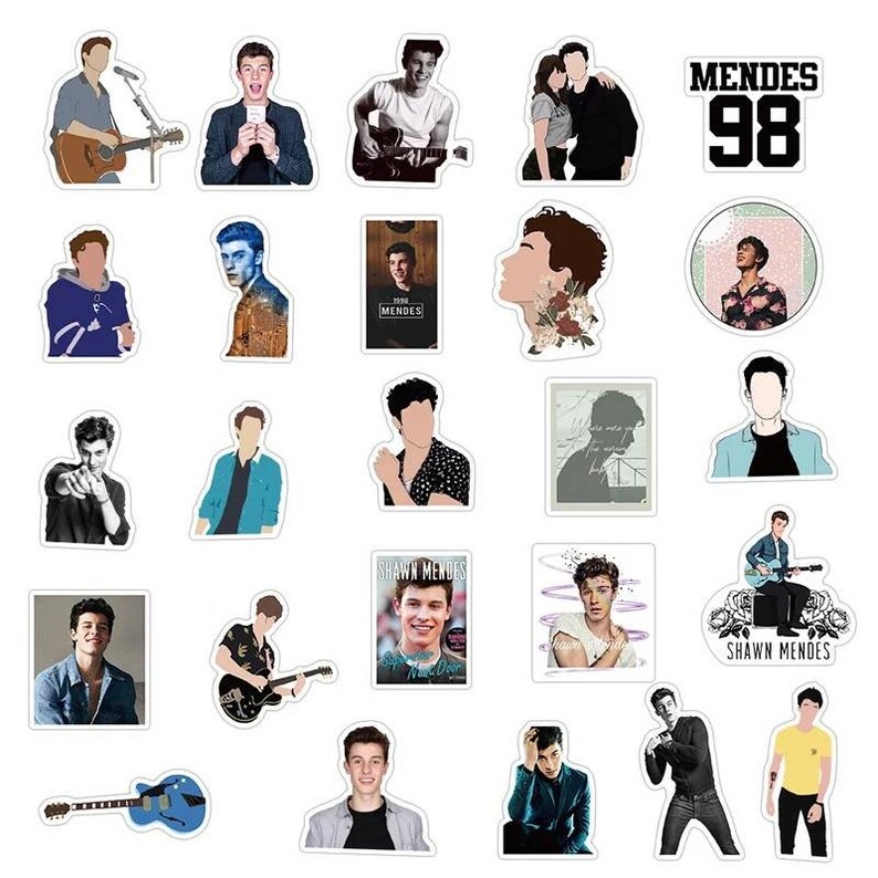 Stickers, Labels & Tags 50pcs Shawn Mendes Stickers Shawn Mendes Art ...