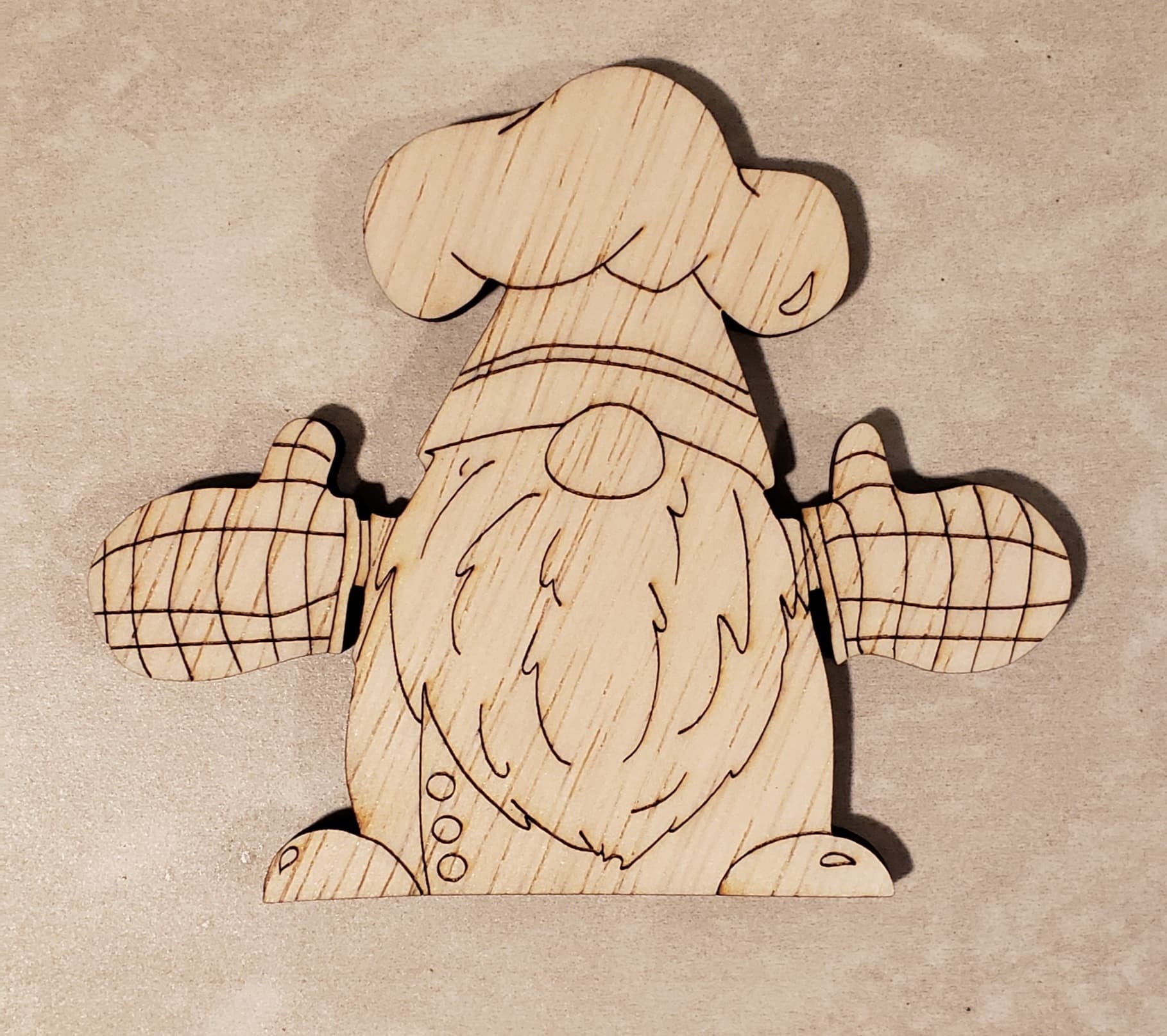 Gnome-chef-butcher-baker-grill-multiple Size-unfinished Laser - Etsy