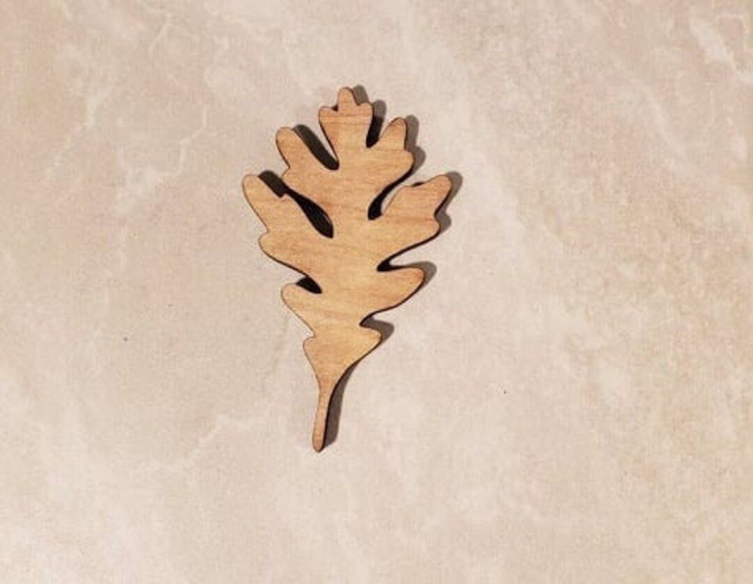 Oak Leaf-multiple Size-unfinished Laser Wood Cutout - Etsy