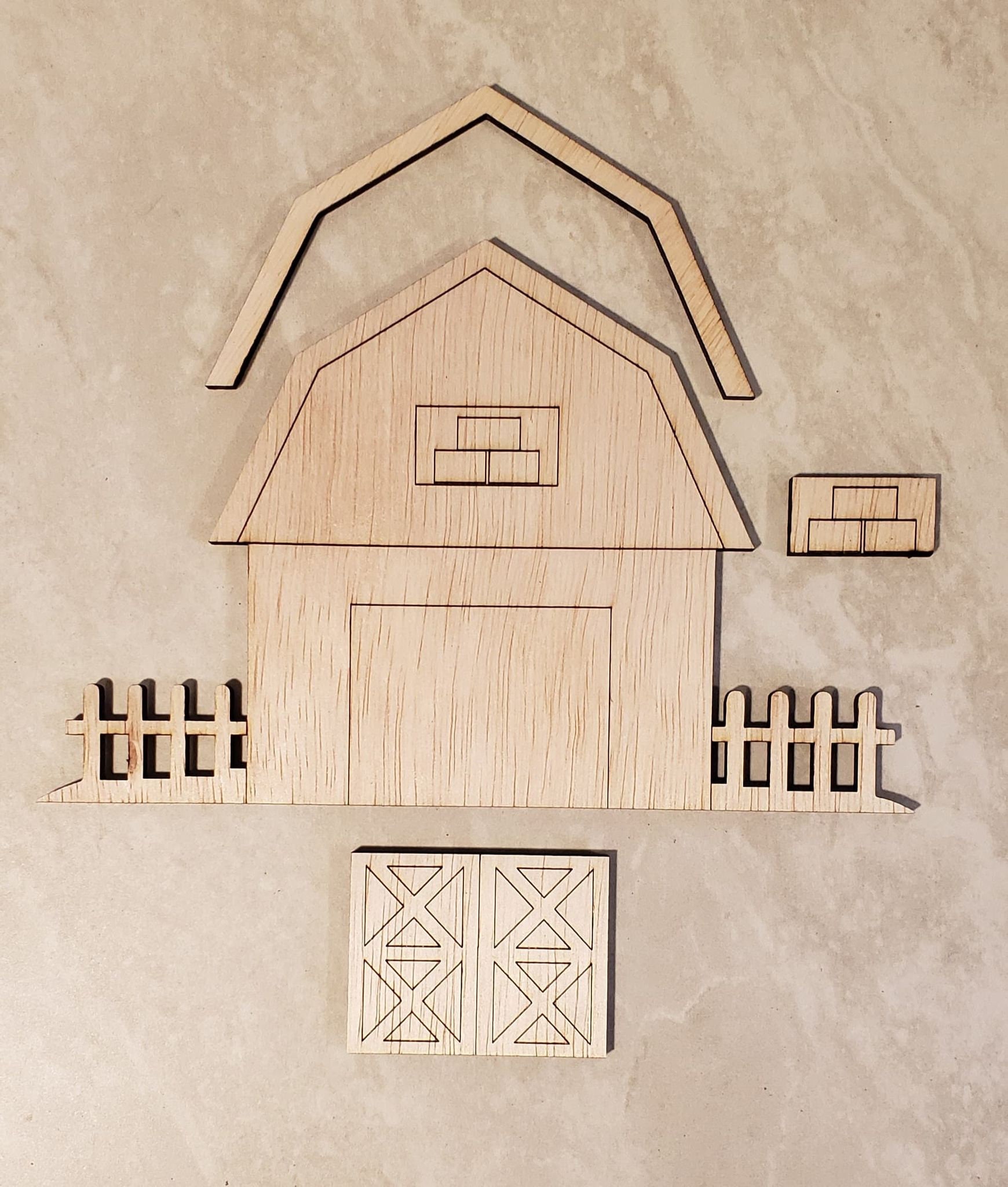 Tiered Tray - Farm House - Barn - Unfinished Laser Cut Bundle - Etsy