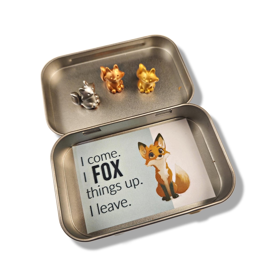 FOX - Three Hinge Head Decorative Toppers, Magnetic Door Hinge Decor ...