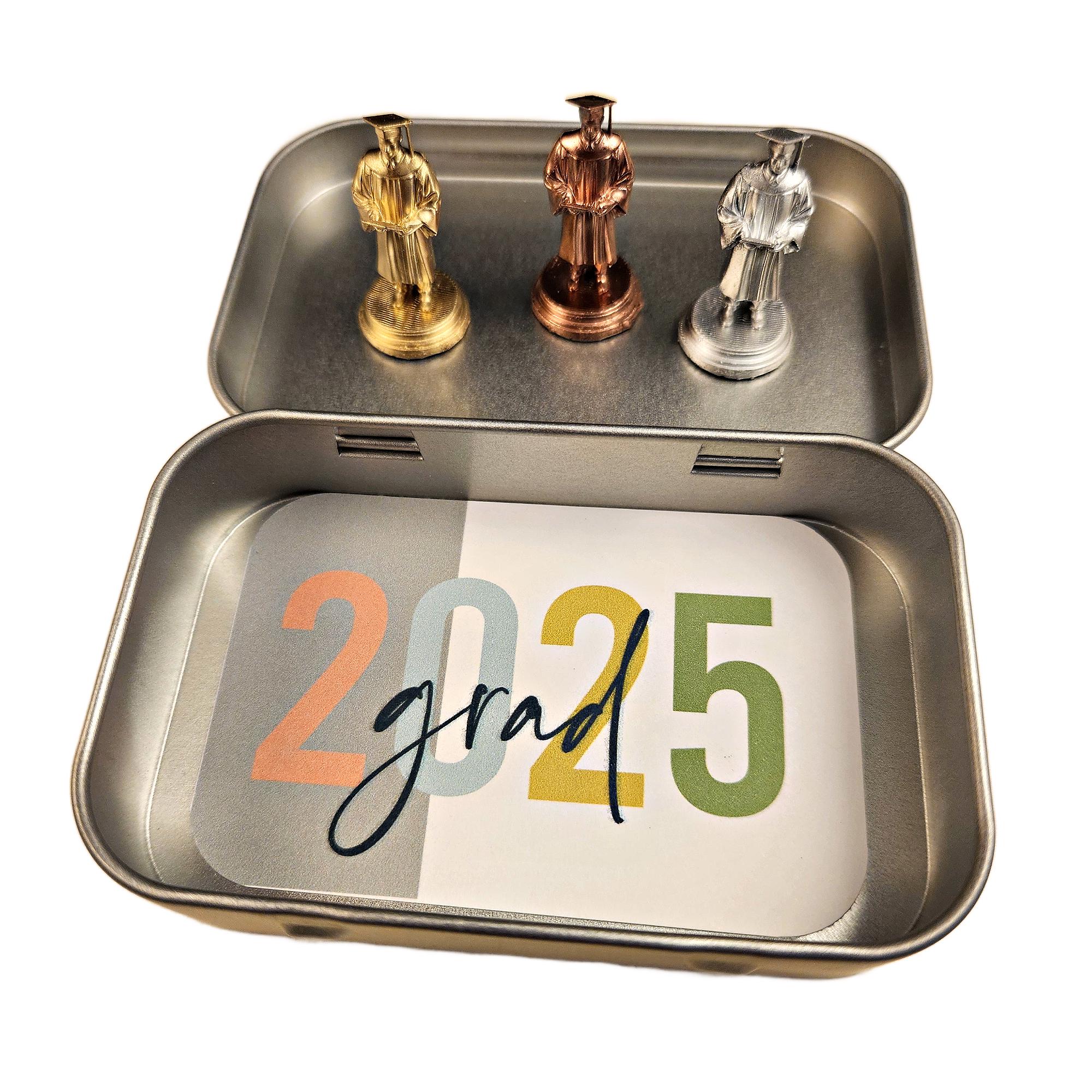 GRADUATION Hinge Heads – Metallic Resin Figures for Class of 2026, Grad ...