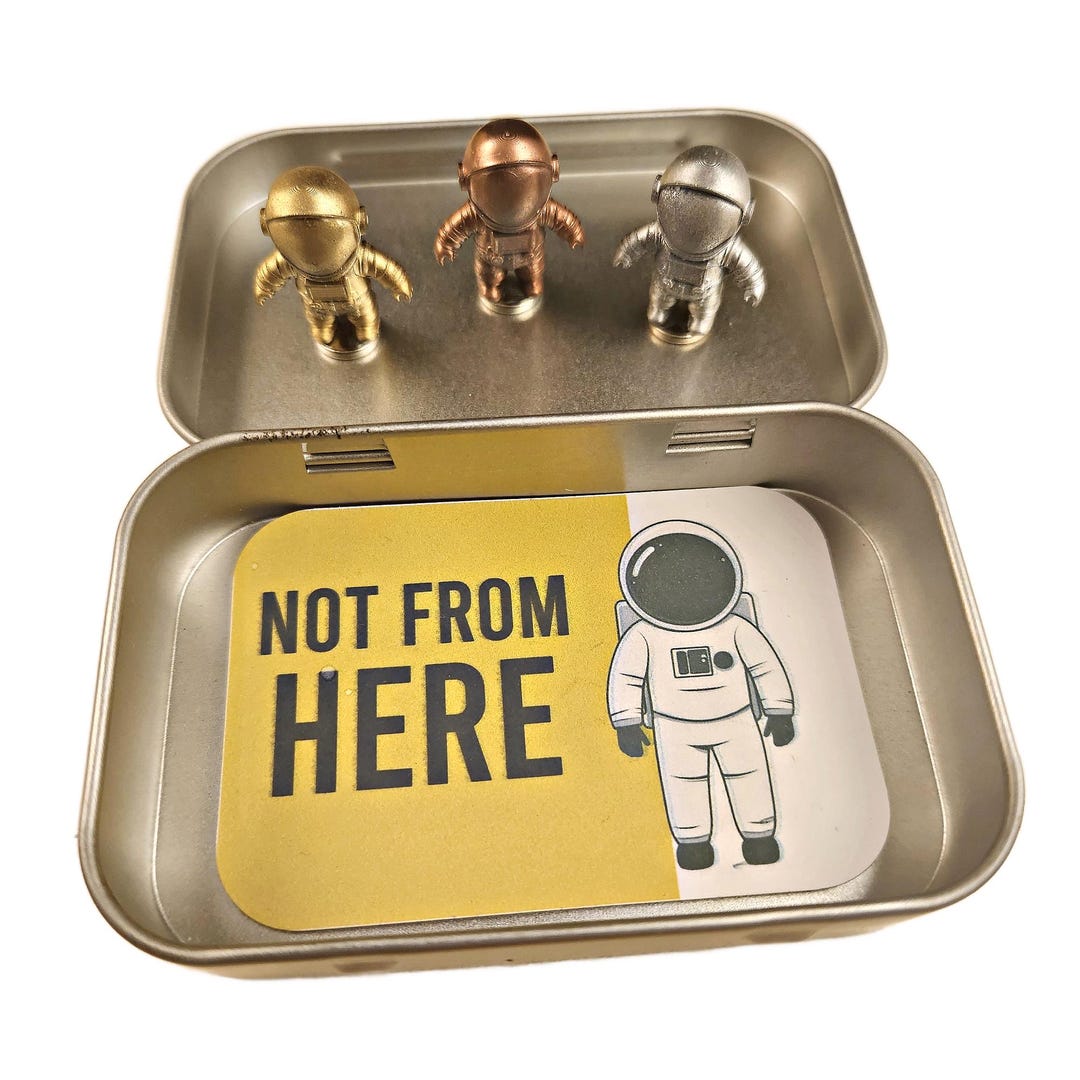 ASTRONAUTS - Three ASTRONAUT Hinge Magnets, Astronaut Room Decor, Space ...