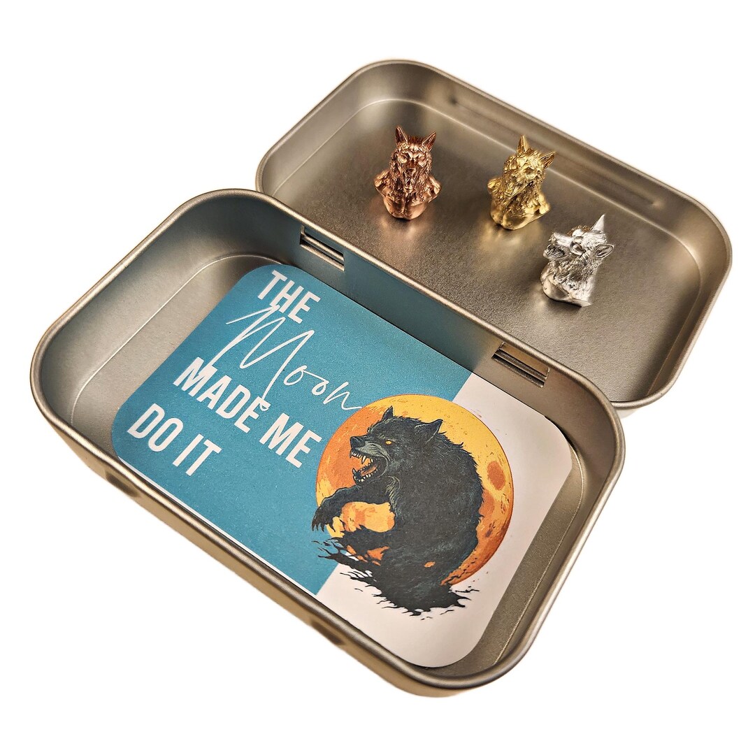 WEREWOLVES - Three WEREWOLF Hinge Head Decorative Toppers, WERWOLF Home ...