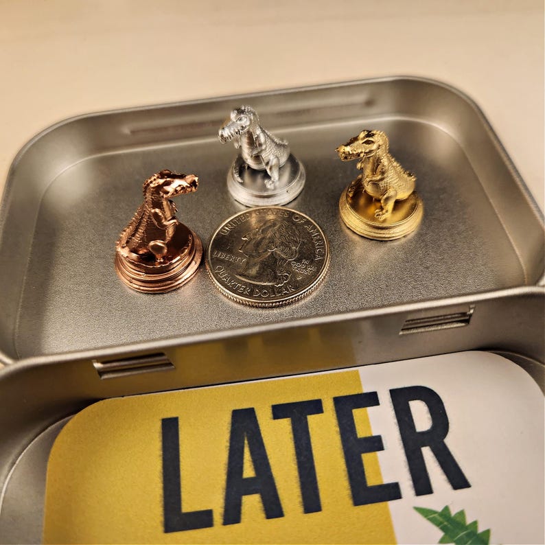 Alligator Hinge Head Toppers: Metallic Gator Decor Set of 3 - Etsy