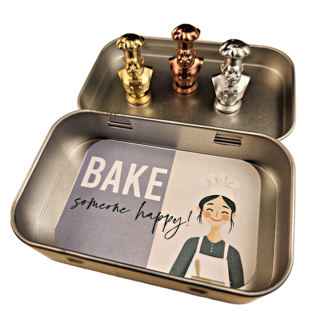COOKING - Three BAKERS Hinge Head, Decorative BAKER Hinge Magnets ...