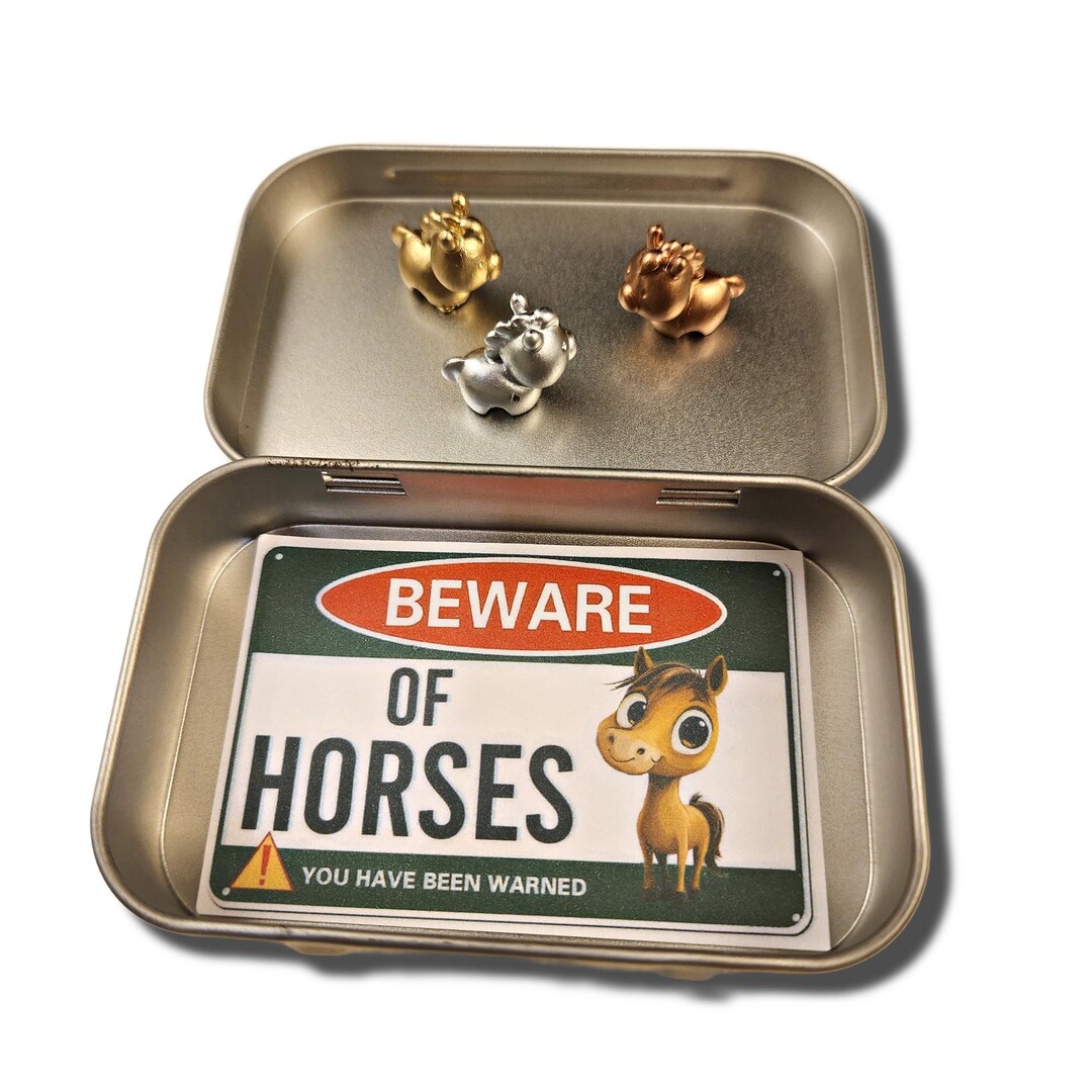 HORSE Three Hinge Head Decorative Toppers, Magnetic Door Hinge Decor ...