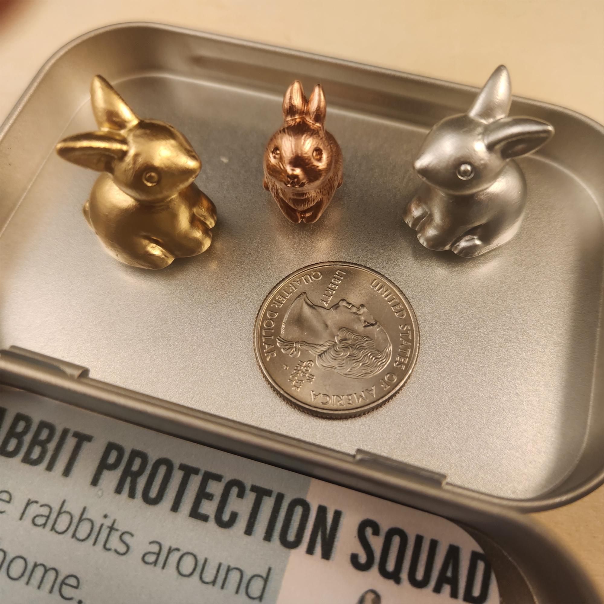 RABBITS - Three Hinge Head Decorative Toppers, Magnetic Door Hinge ...