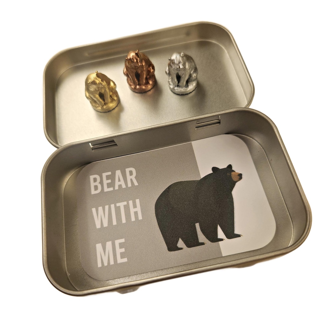 Bear Hinge Magnets: Hand-painted Resin Miniature Set - Etsy