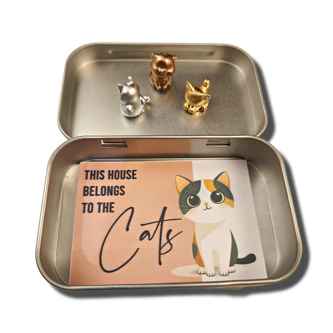 CATS - Three Hinge Head Decorative Toppers, Magnetic Door Hinge Decor ...