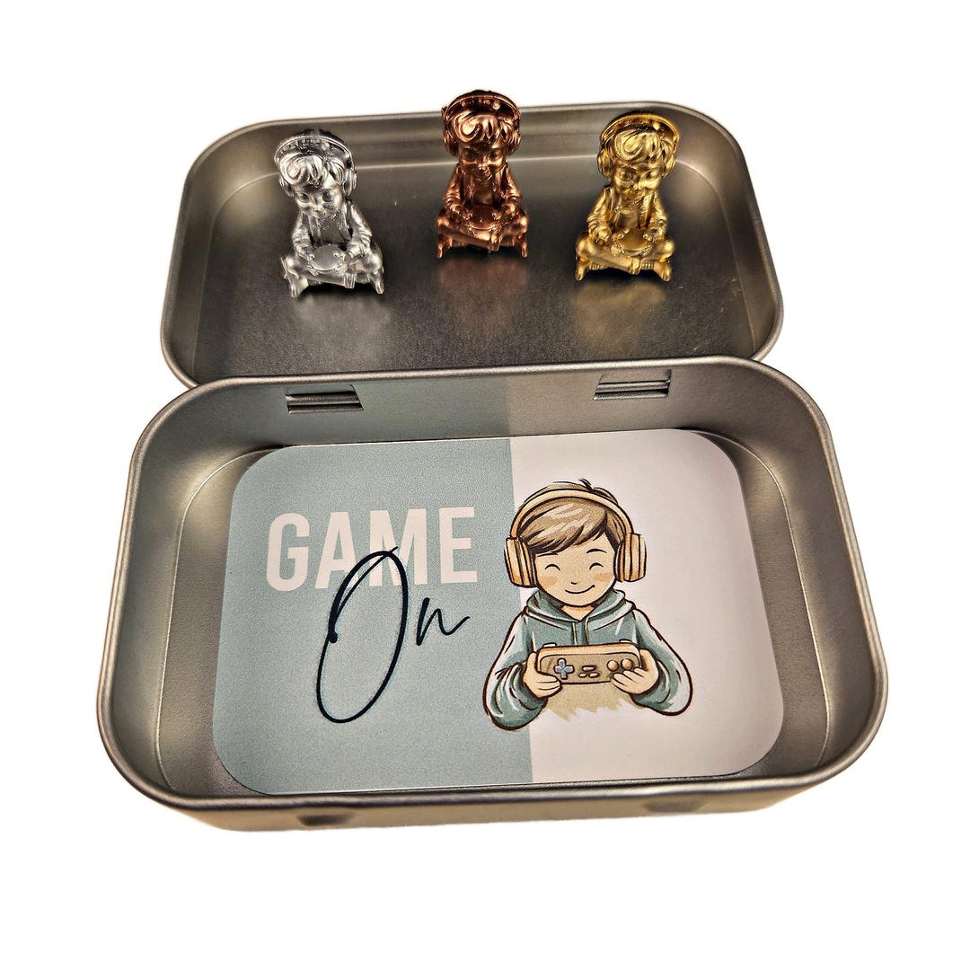 GAMER - Three GAMER BOY Hinge Heads, Video Game Hinge Toppers, Room ...