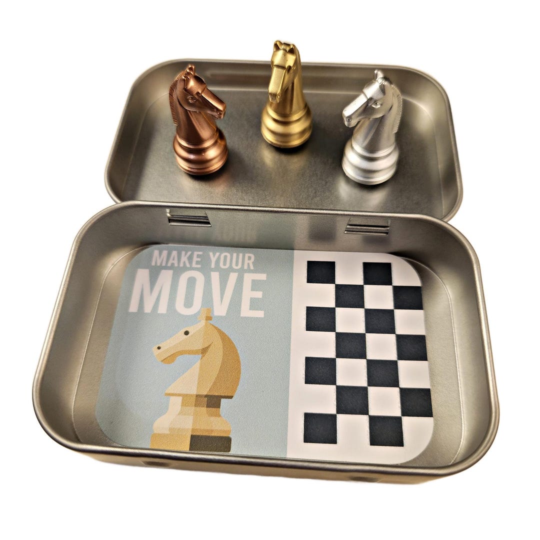 CHESS - Three Chess Knights Hinge Head Decorative Toppers, Chess Decor ...