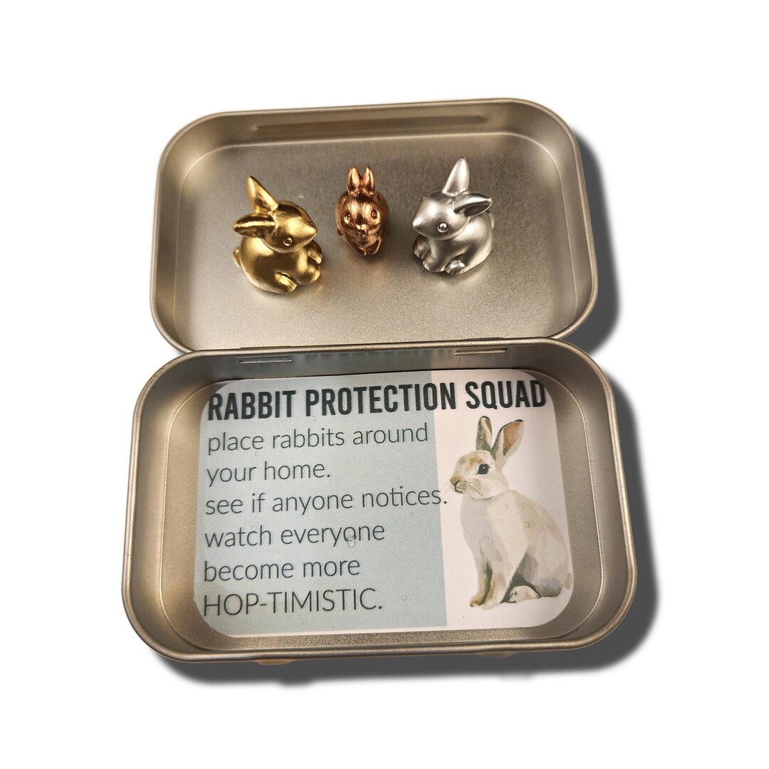 RABBITS - Three Hinge Head Decorative Toppers, Magnetic Door Hinge ...