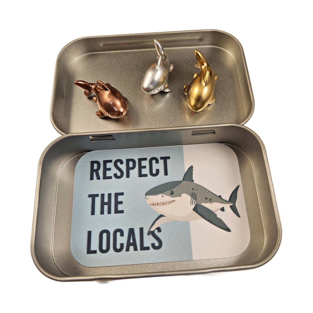 SHARKS - Three Hinge Head Decorative Shark Topper, Shark Magnets, Shark ...