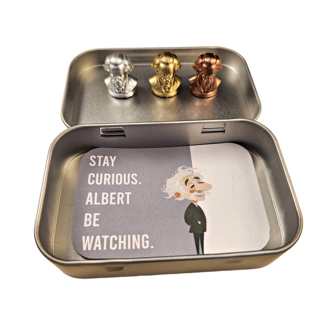 EINSTEIN - Three EINSTEIN Hinge Head Decorative Toppers, Fun Einstein ...