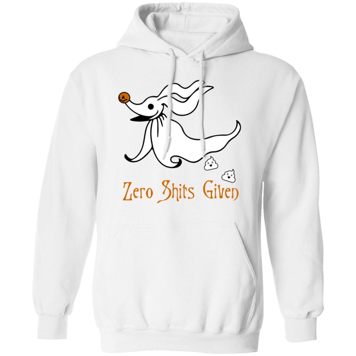 Zero Dog Zero Shits Given Hoodie Nightmare Before Christmas - Etsy