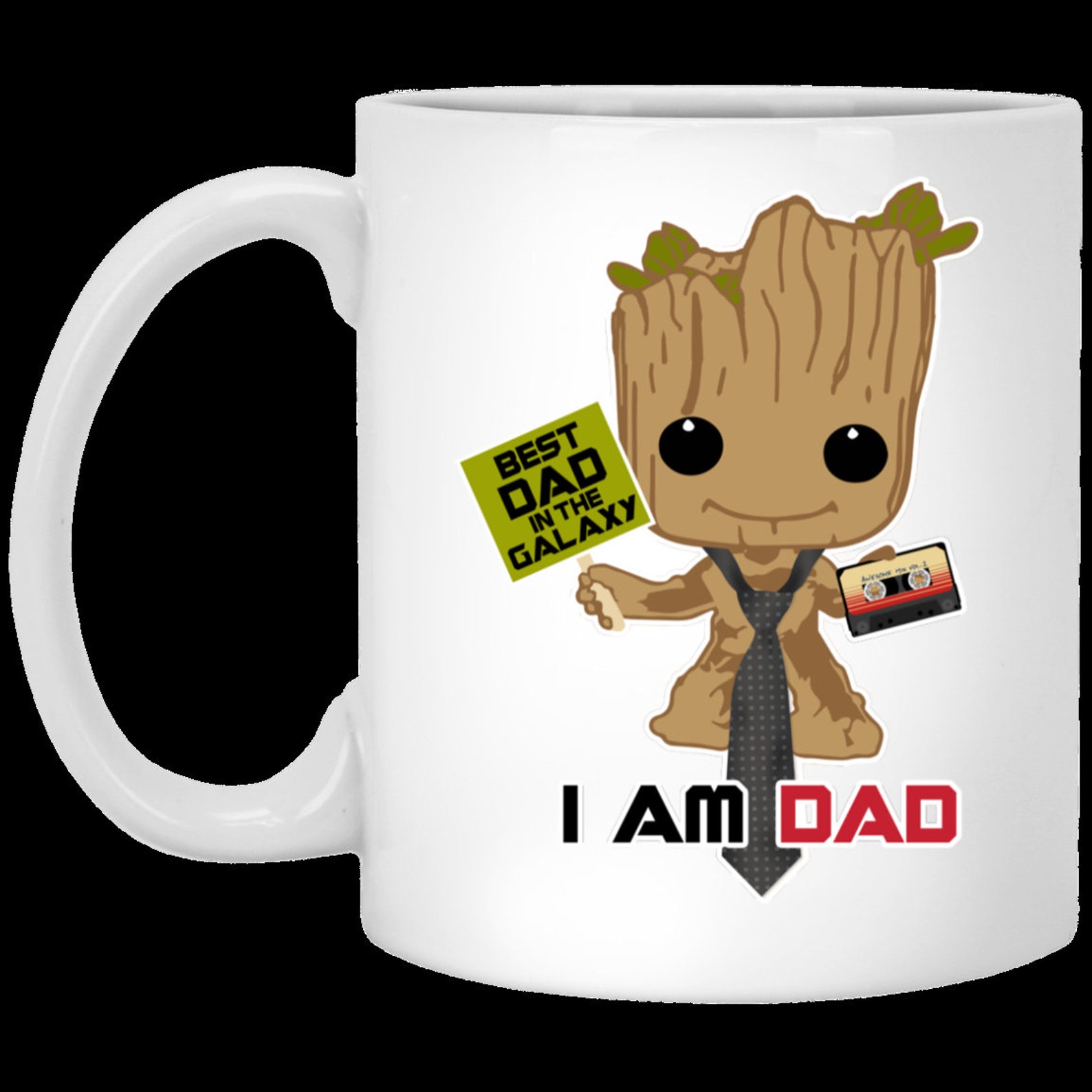 FREE SHIPPING, Groot Mug, I Am Groot Mug, 11oz, 15oz, I Am Dad, Gift ...