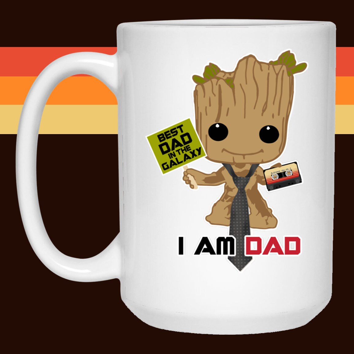 FREE SHIPPING, Groot Mug, I Am Groot Mug, 11oz, 15oz, I Am Dad, Gift ...