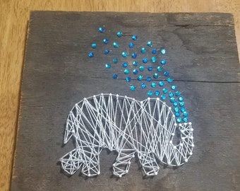 Elephant string art | Etsy
