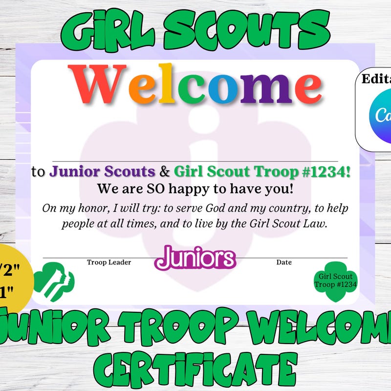 Girl Scout Juniors - Etsy