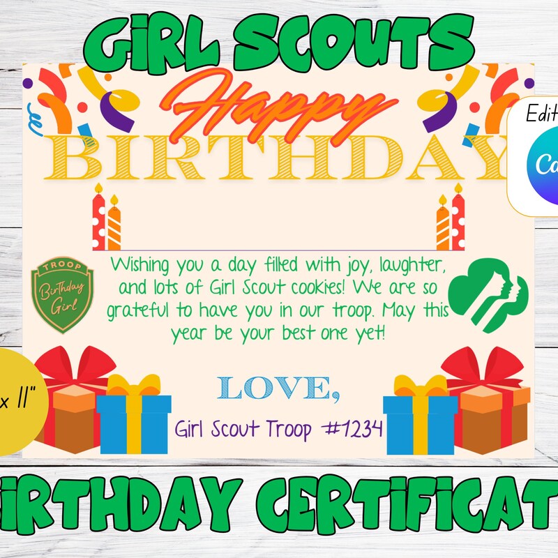 Girl Scouts Birthday 2025 - Etsy