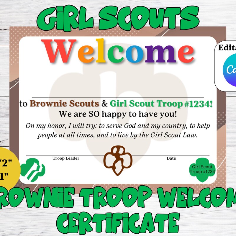 Girl Scout Brownies - Etsy