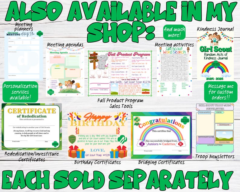 Girl Scout Cadette Troop Welcome Certificate - Etsy Australia
