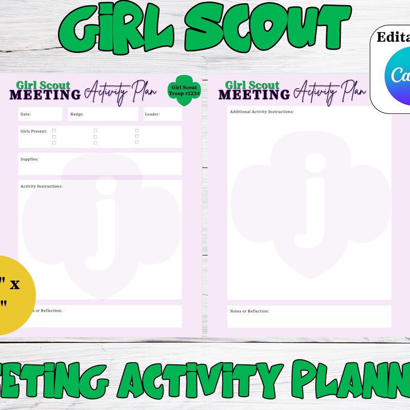 Girl Scout Planner - Etsy