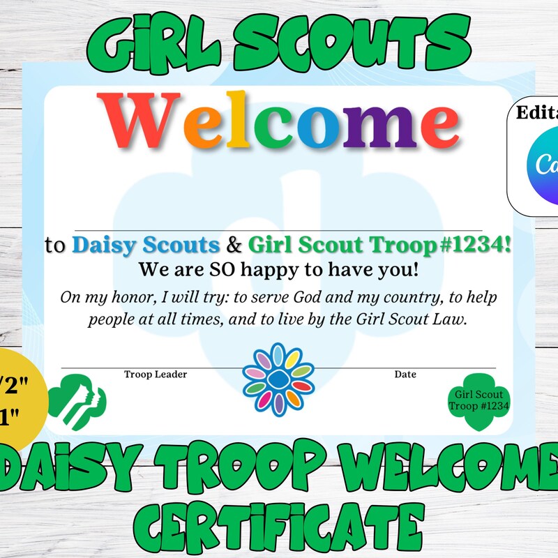 Girl Scout Daisy - Etsy