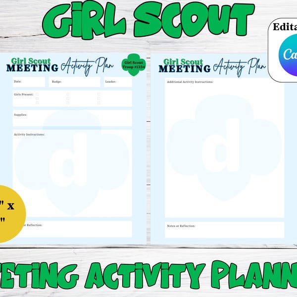Daisy Girl Scout Planner - Etsy