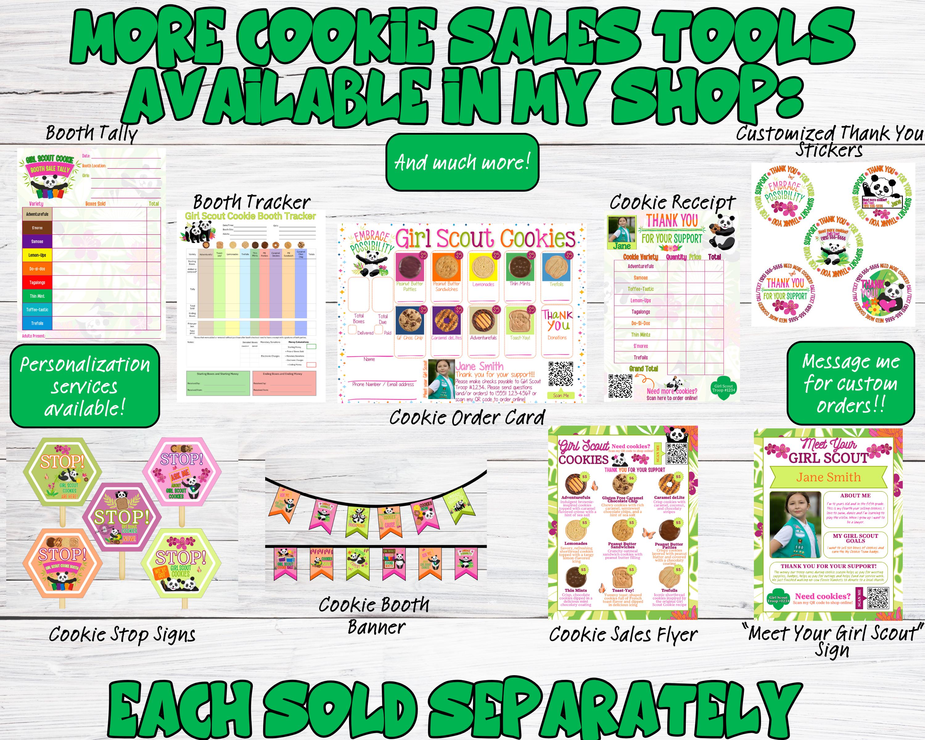 2025 Girl Scout Cookie Business Card – Fully Customizable! - Little ...