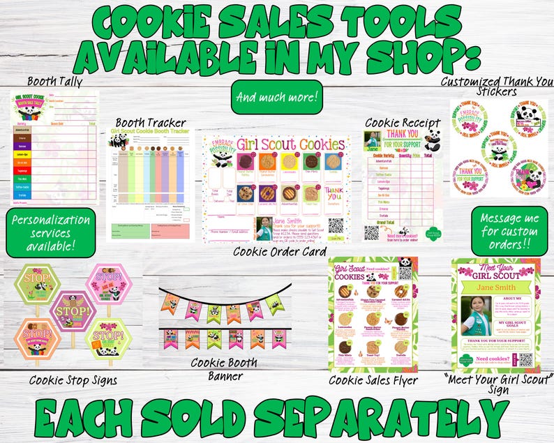 2025 Girl Scout Cookie Desk Sign - LBB - Editable in Canva - Digital ...