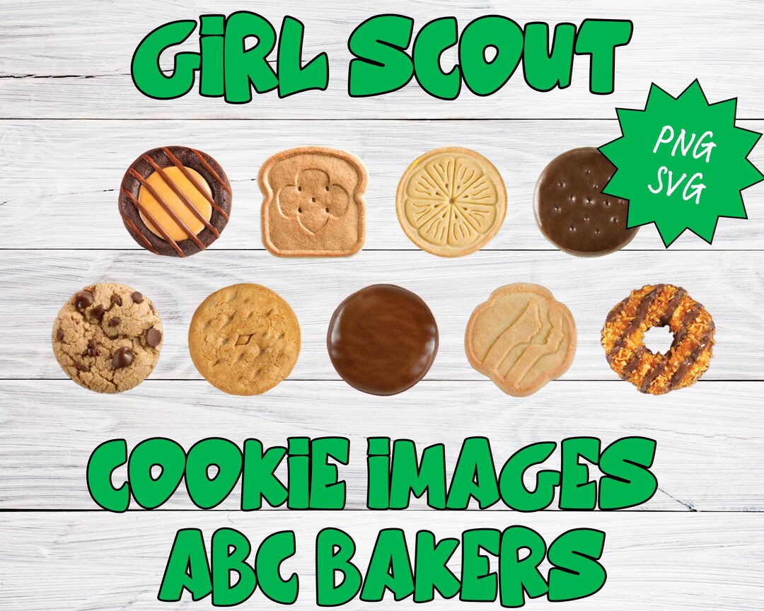 Girl Scout Cookie Images for ABC Bakers Digital Download - Etsy UK