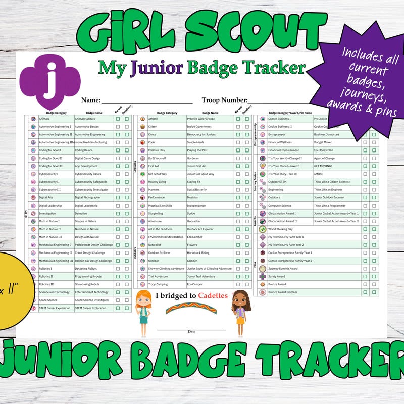 Girl Scout Junior - Etsy