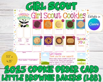 Girl Scout Cookie Customer Receipt 2025 LBB - Etsy