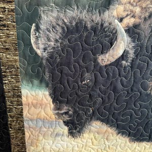 71 X 58, Buffalo Panel Mountain Quilt - Etsy