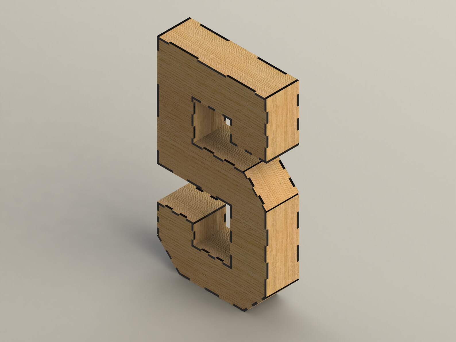 3D Numbers for Laser Cut Cnc Files DXF Vector Digital - Etsy