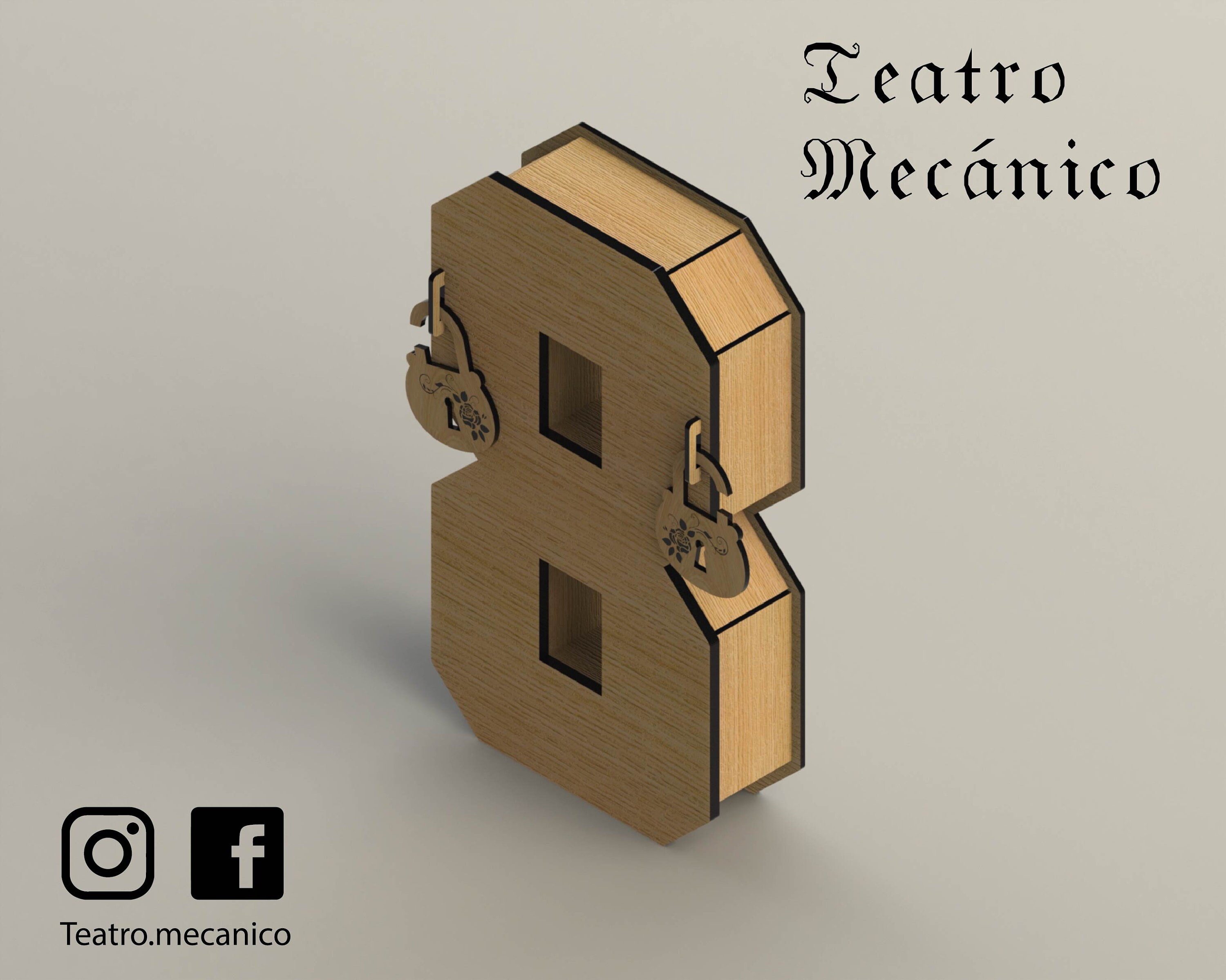 GIFT BOX 3D Numbers 30 centimeters for Laser Cut Cnc | Etsy