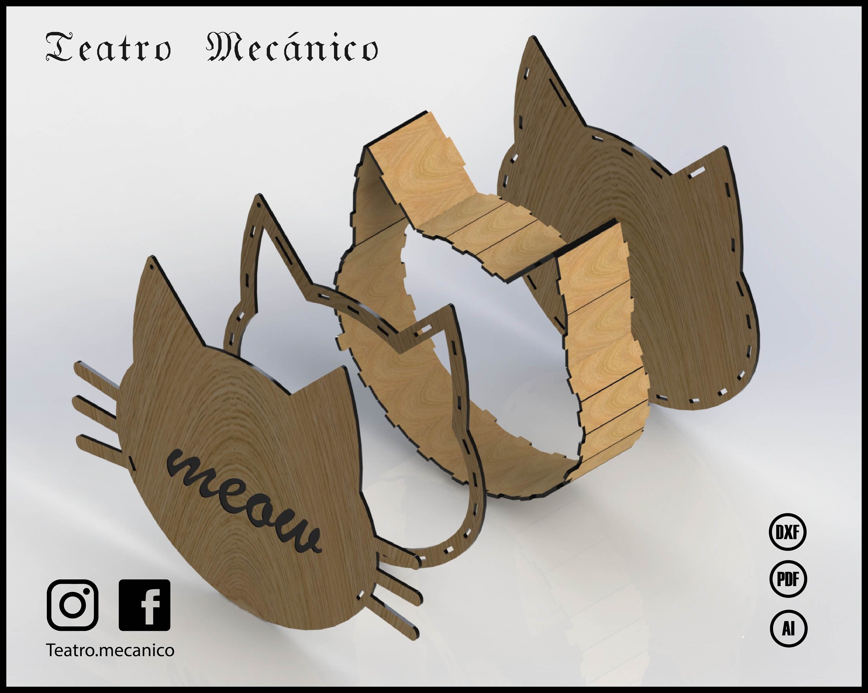 Cat Box GIFT BOX for Laser Cut Cnc Files DXF Vector - Etsy