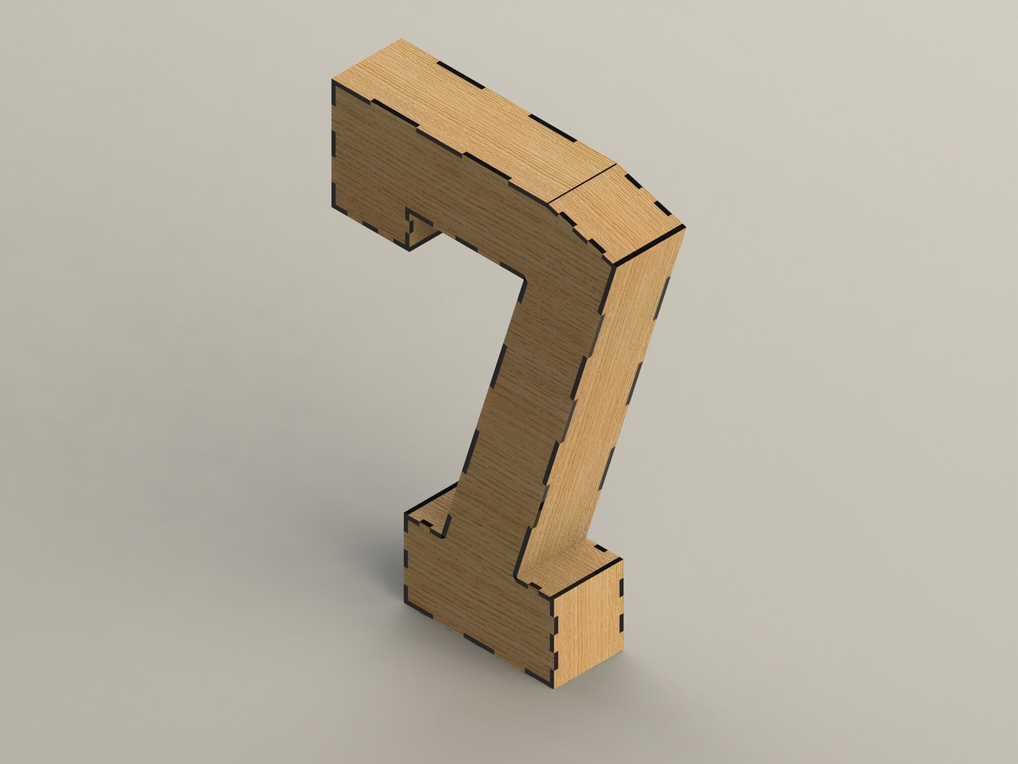 3D Numbers for Laser Cut Cnc Files DXF Vector Digital - Etsy