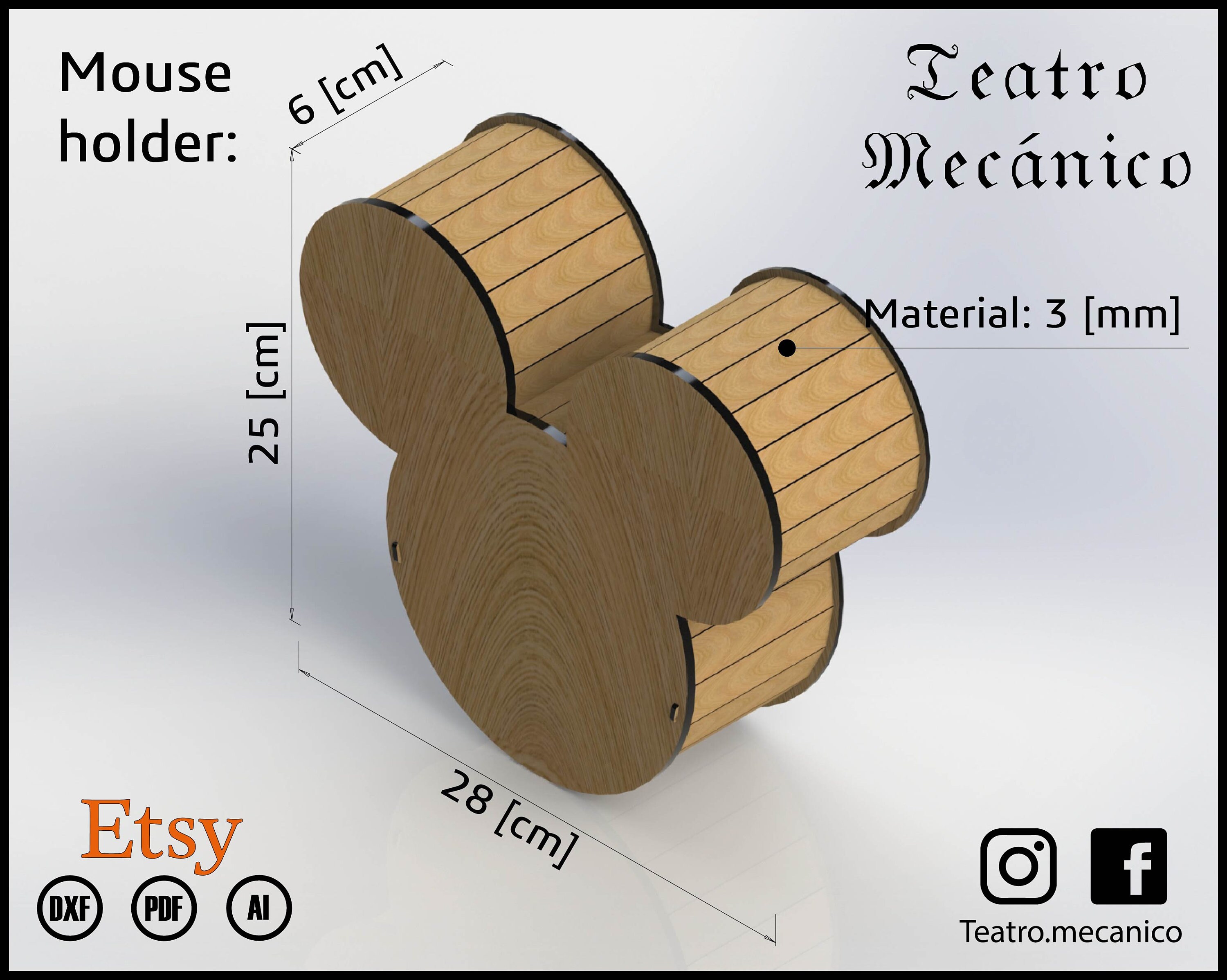 Mouse Box GIFT BOX for Laser Cut Cnc Files DXF Vector - Etsy