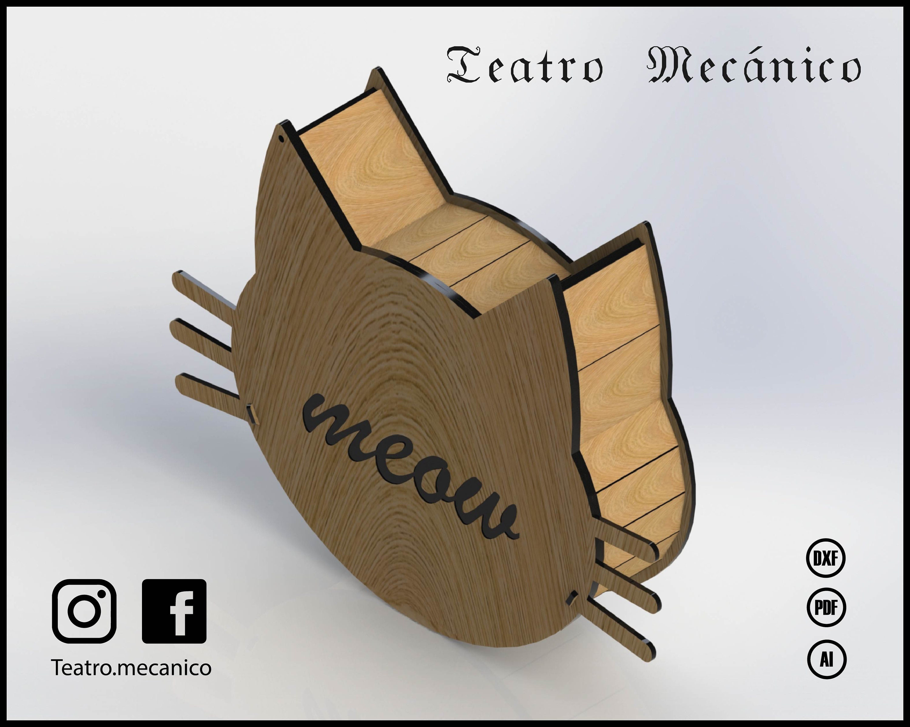 Cat Box GIFT BOX for Laser Cut Cnc Files DXF Vector - Etsy