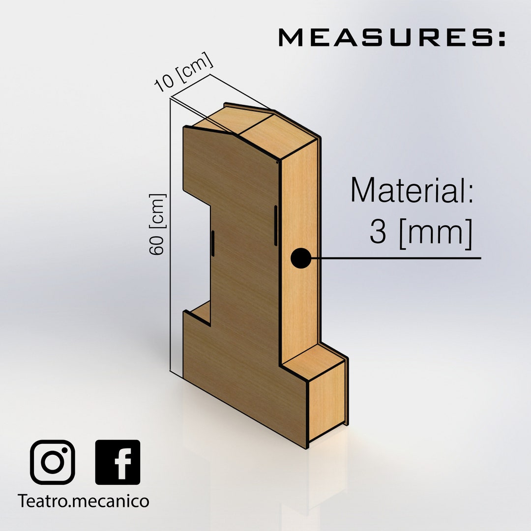GIFT BOX - 3D NUMBERS 60 [cm] - Etsy
