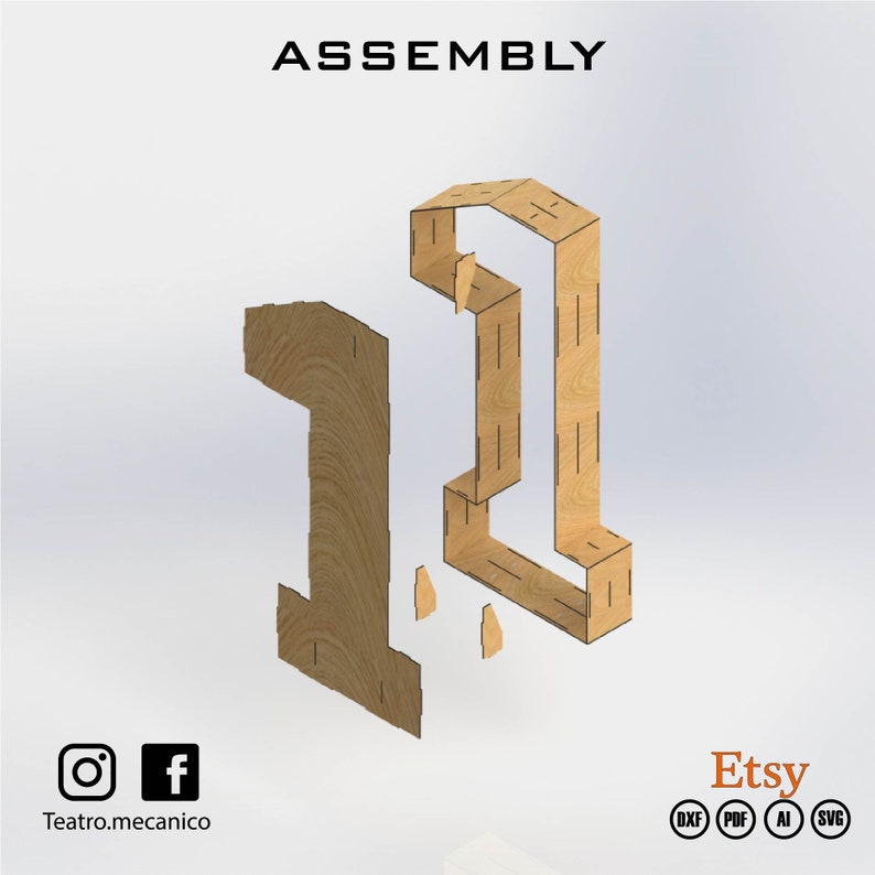 3D Numbers 1 Meter to High for Laser Cut Cnc Files Vector - Etsy