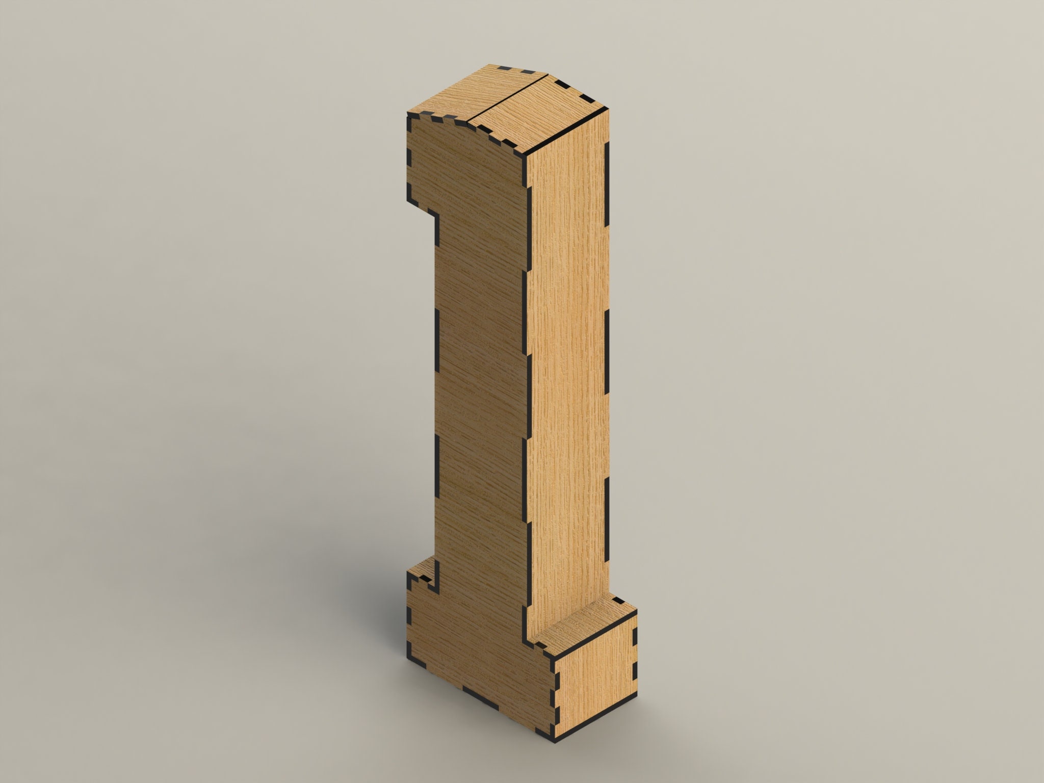 3D Numbers for laser cut cnc files DXF Vector Digital | Etsy España