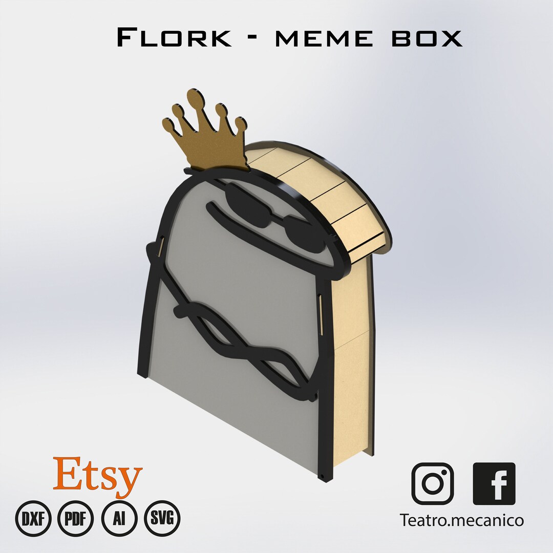 Meme Box - Gift Box for Laser Cut - Cnc Files - Vector - Digital ...