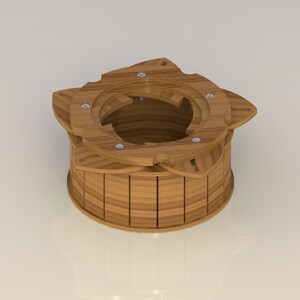 Iris Box - File for Laser Cut - Cnc Files Vector - Digital File ...