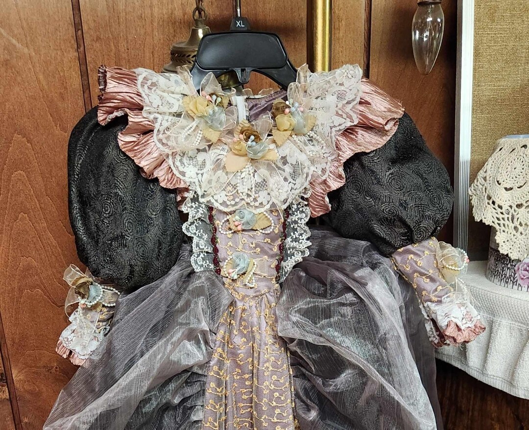 Beautiful Dress for Your Antique or Porcelain Doll (vin25 1) - Etsy