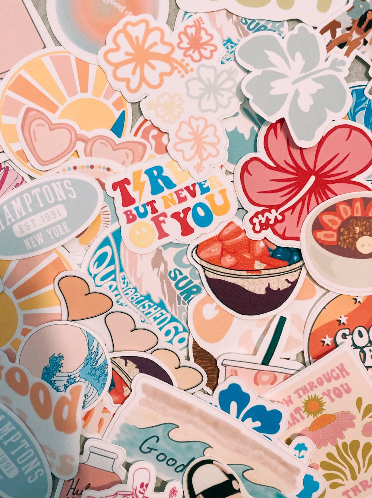 Random Sticker Pack, Coconut Girl Aesthetic Stickers, Aesthetic Sticker ...